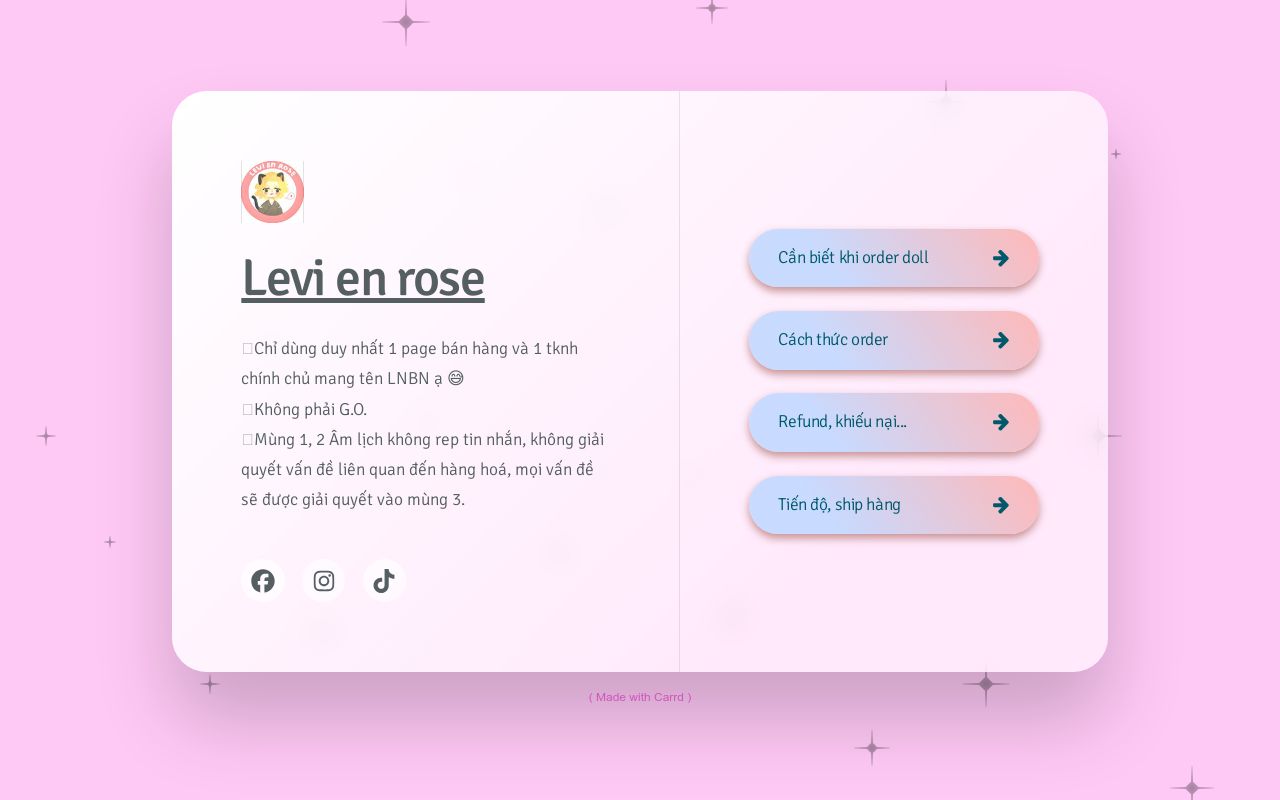 Levi en rose